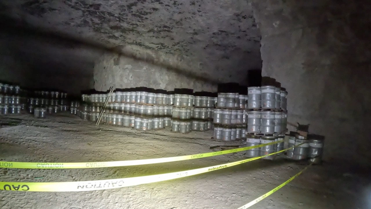 We found a tunnel full of explosives - and it could go wrong fast