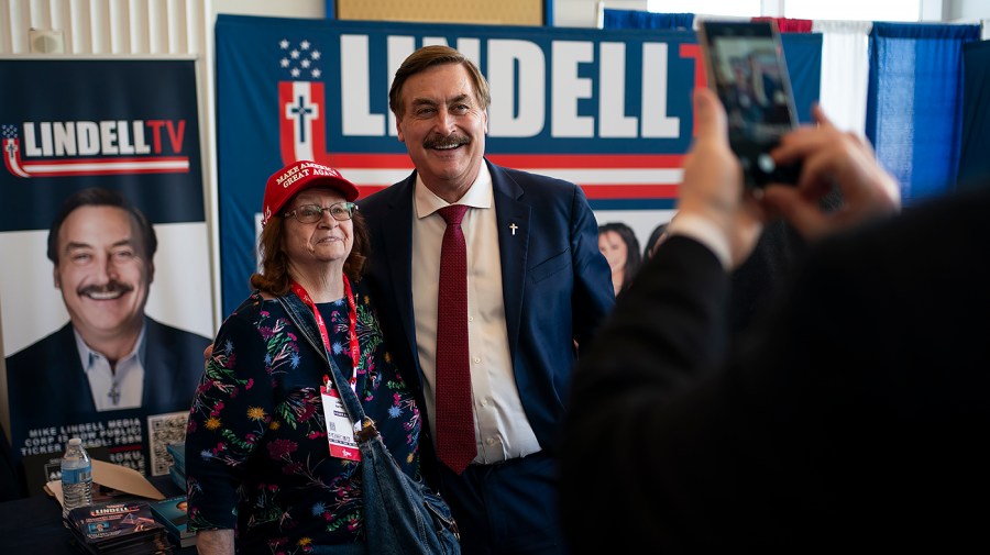 Mike Lindell 'served' legal documents on live TV