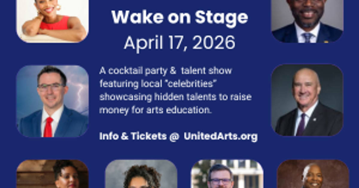 Wake on stage to feature performance by WRAL's Chris Michaels