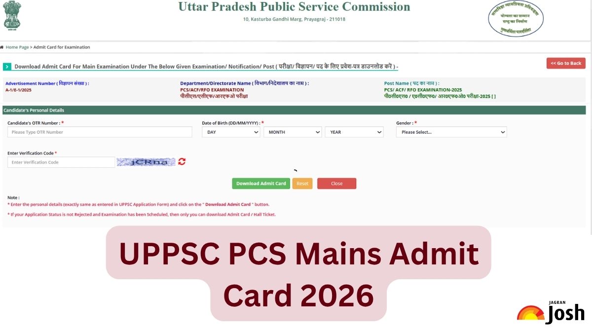 UPPSC PCS mains admit card 2026 out at uppsc.up.nic.in; direct link to ...