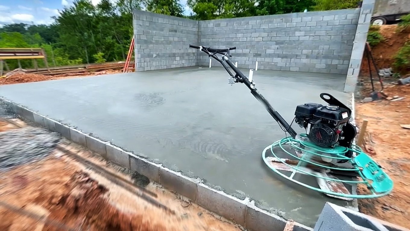 How to prep & pour a concrete slab | The Nantahala Retreat #5