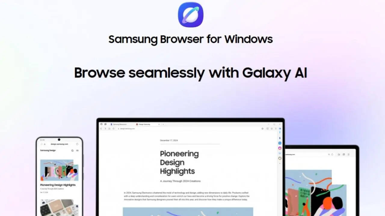 Samsung browser for Windows released with agentic AI features, all ...