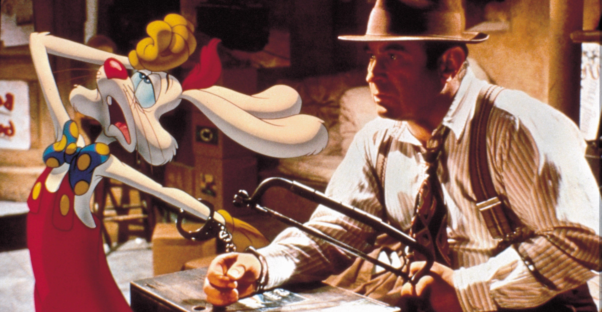 Movies where actors had to interact with cartoons