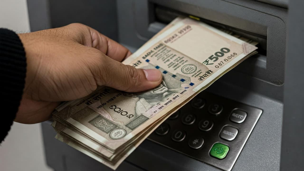 Cardboard blocking cash slot at Prayagraj ATM sparks viral scam claim ...