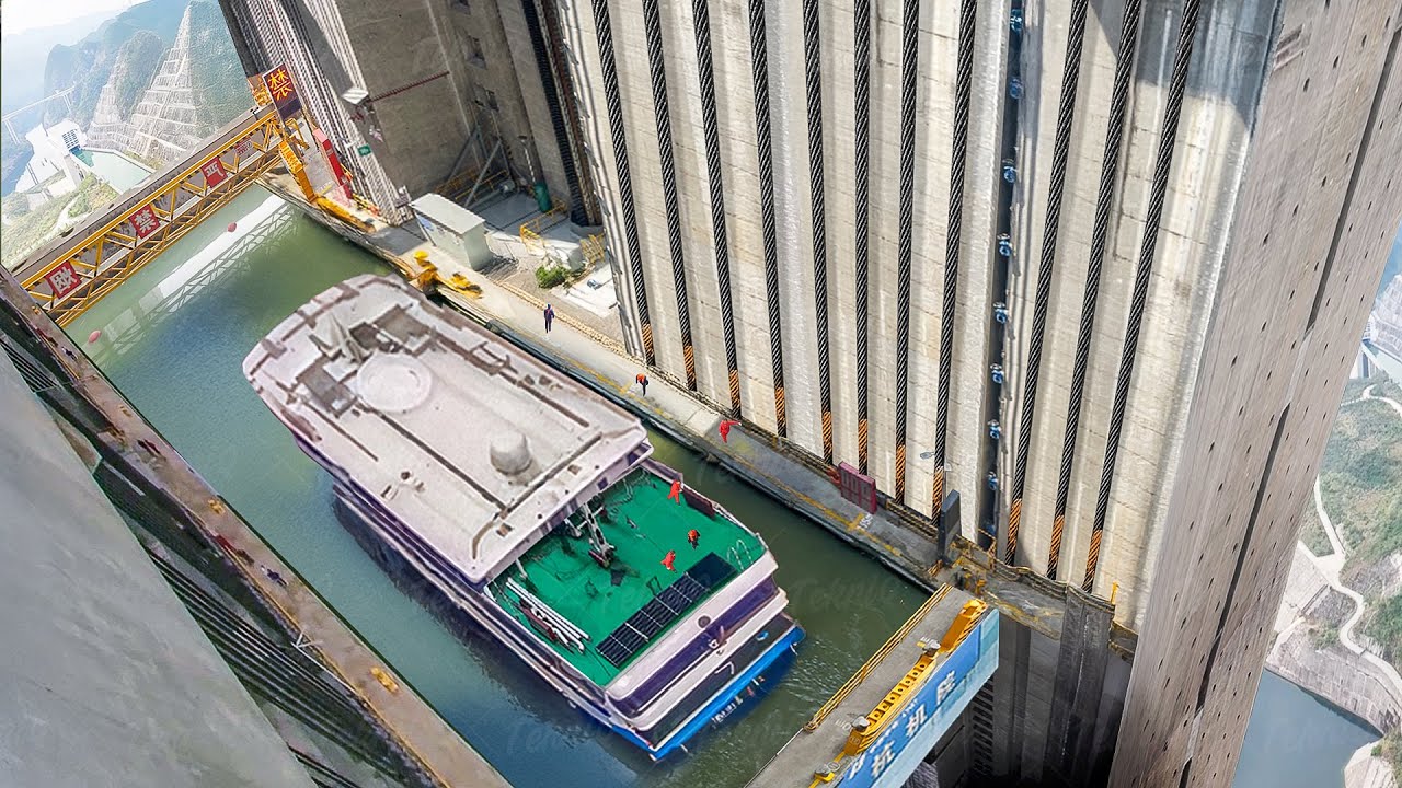 China constructs massive elevator system for transporting ships over ...