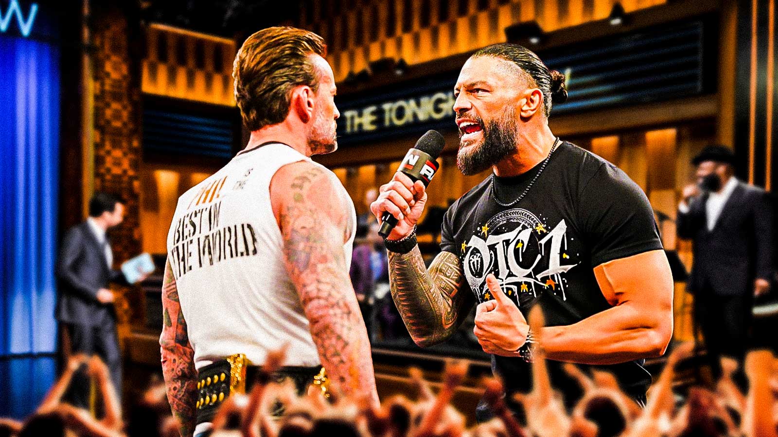 WWE star Roman Reigns fires brutal shot at 'old' CM Punk on Tonight Show