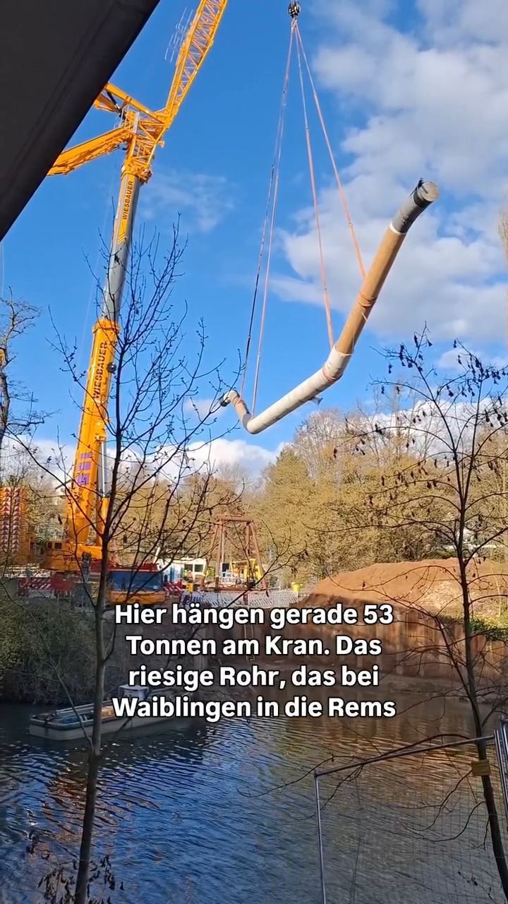 Hier hängen 53 Tonnen am Kran