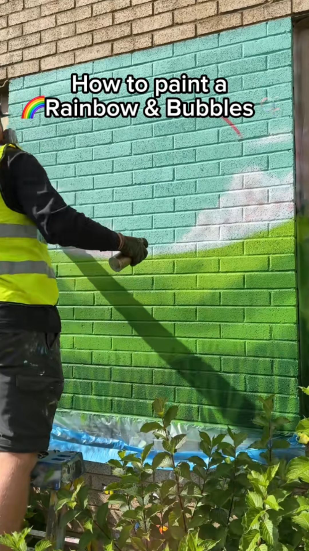 Painting magic: Creating bubbles and rainbows step by step