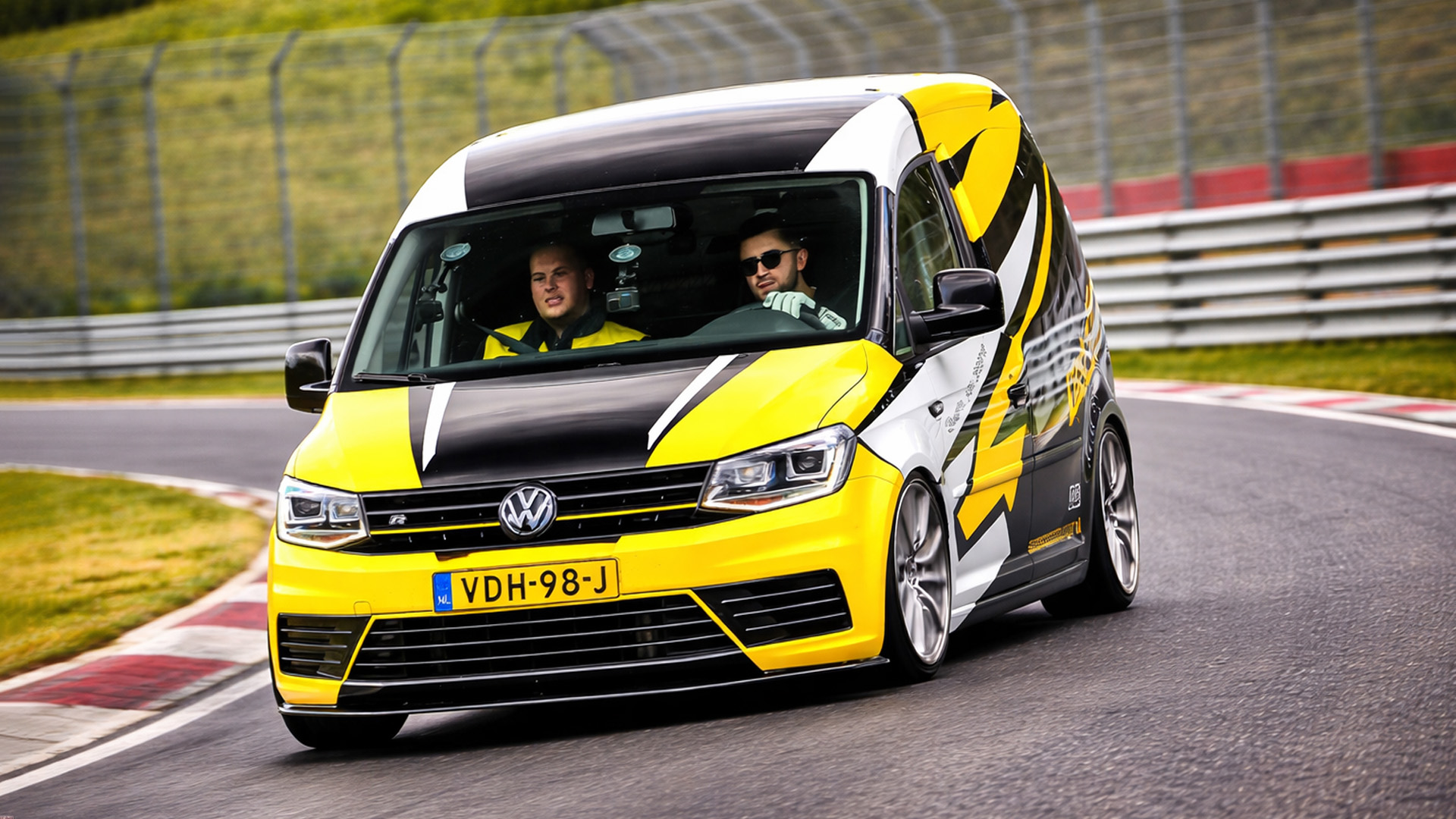 Volkswagen utility van takes on the race circuit