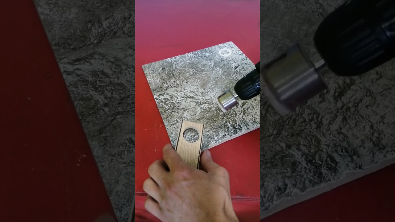 A great way to drill a tile