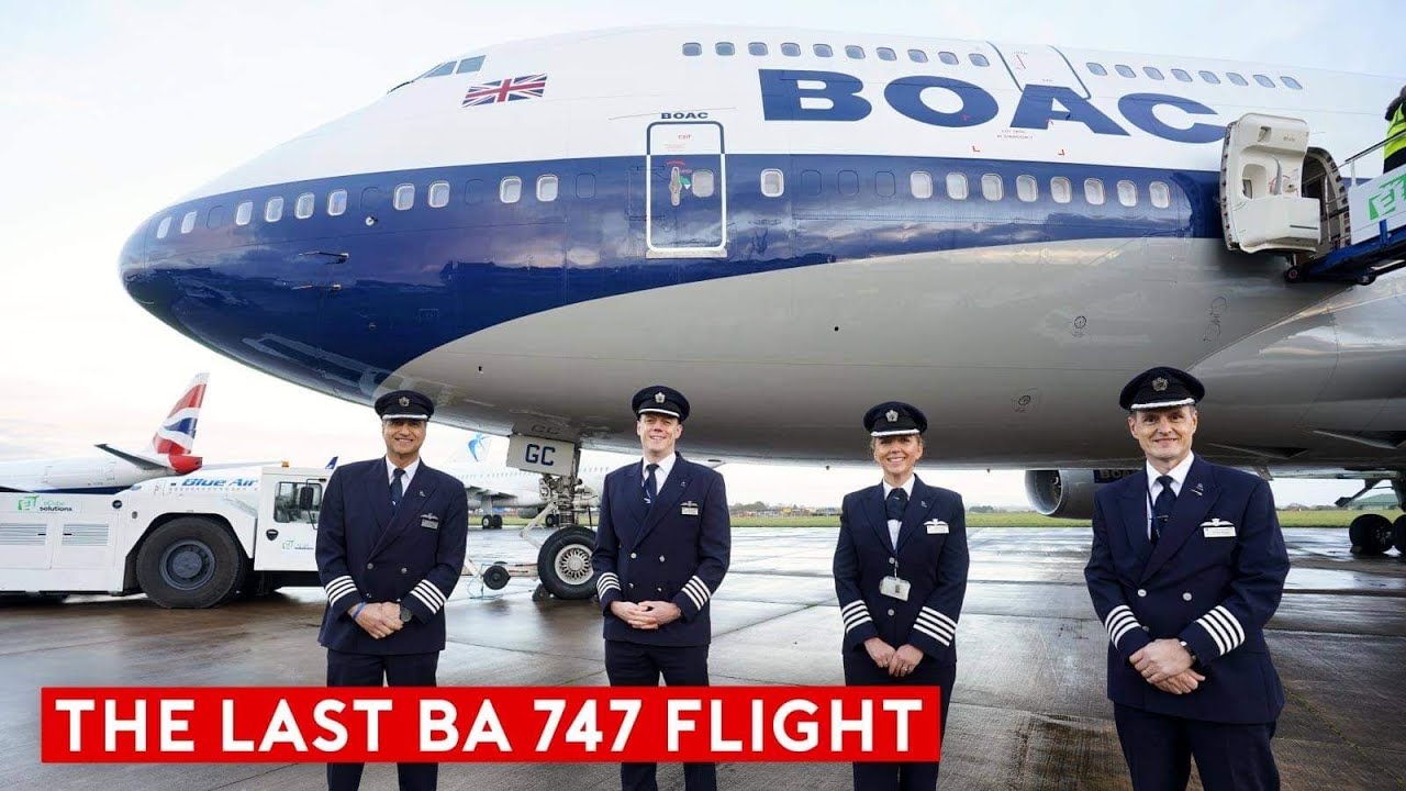 I witnessed the last British Airways 747 flight ️
