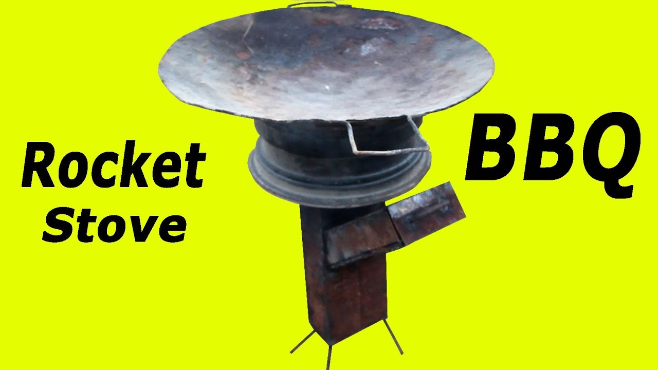 How to make a rocket stove, homemade BBQ grill