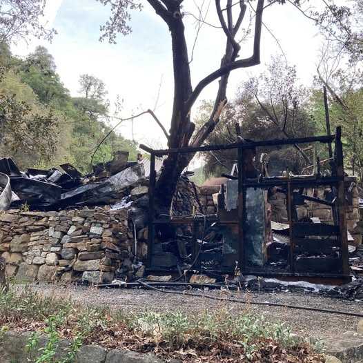 Fire destroys Carmel Valley meditation hall, damages part of library