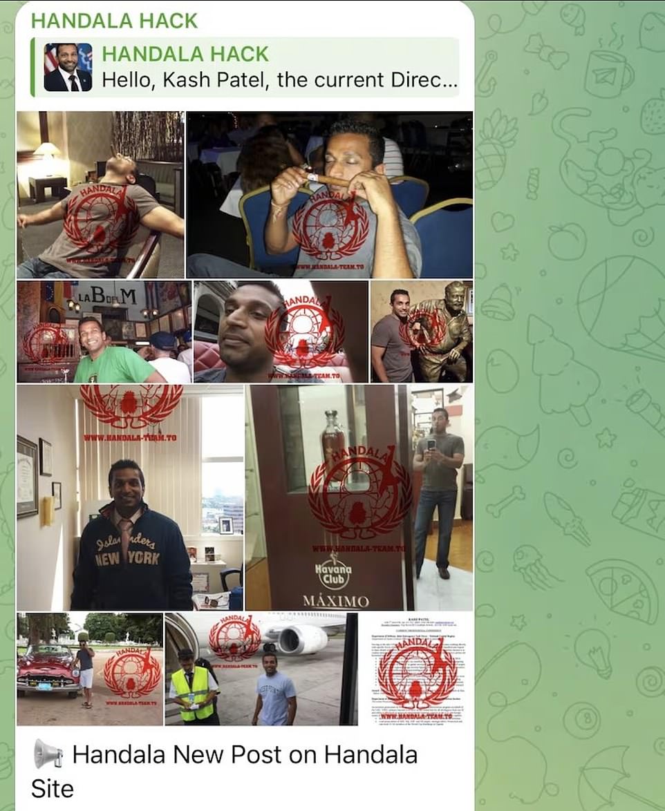 Iran-linked group claims hack of FBI boss Kash Patel