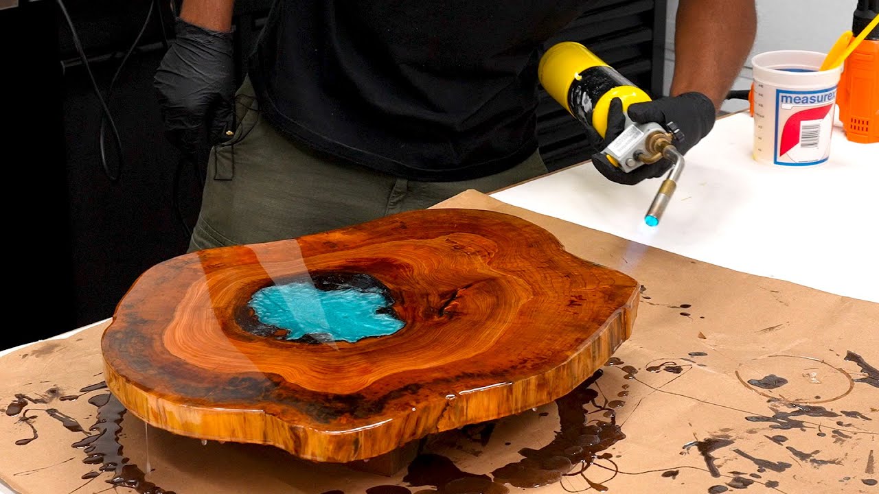 Watch me build a stunning epoxy table