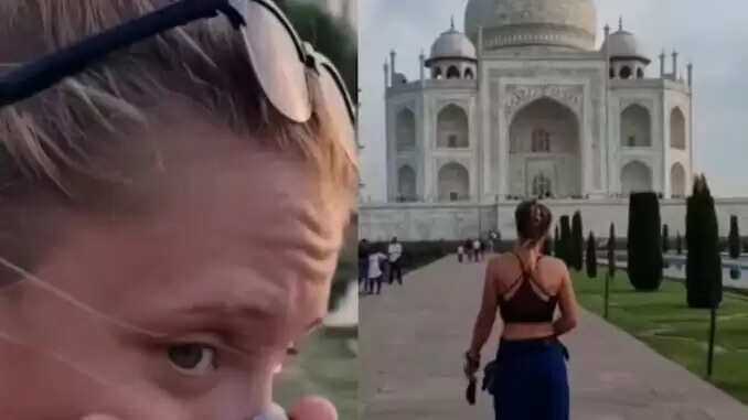 Foreign tourist highlights cleanliness issues at Taj Mahal