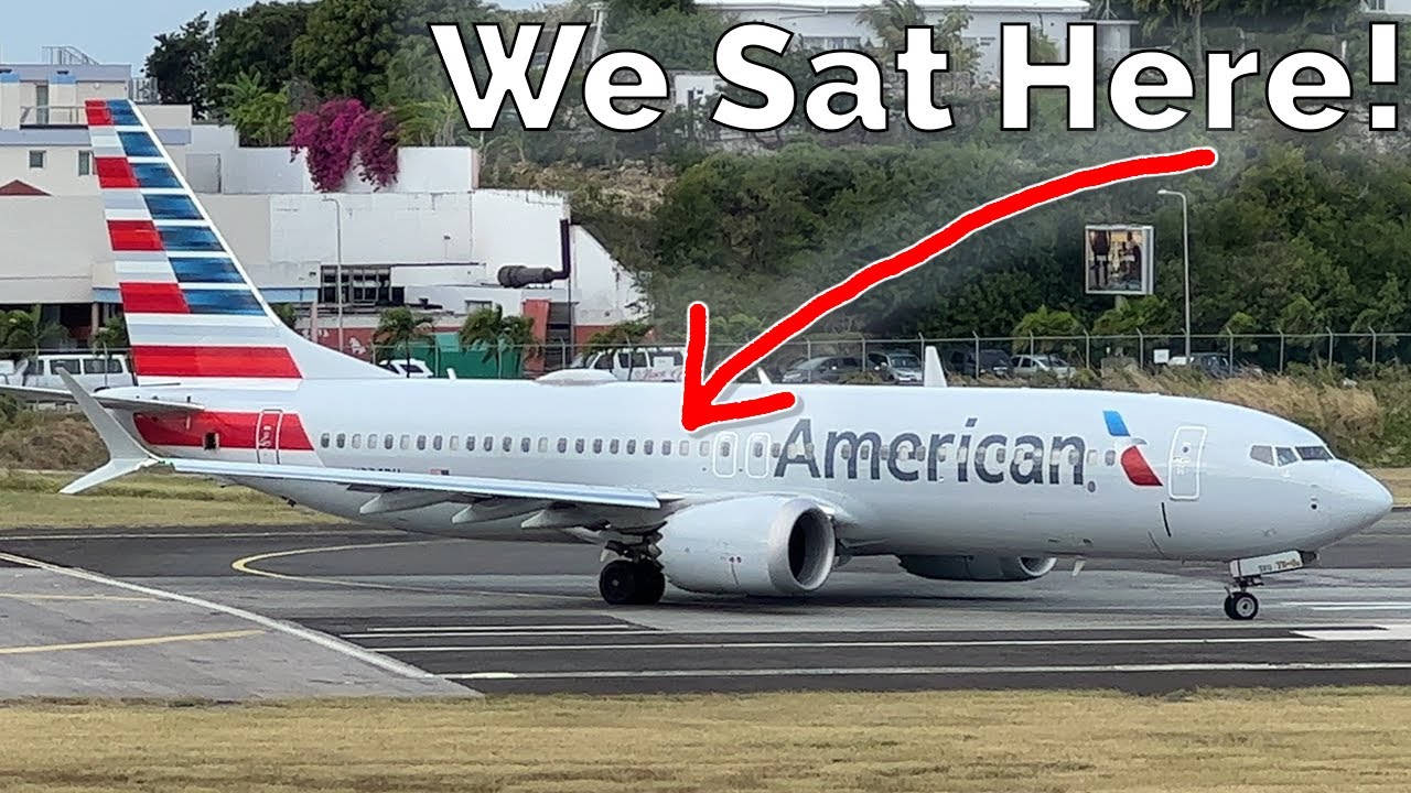 American Airlines 737MAX Economy from SXM - MIA