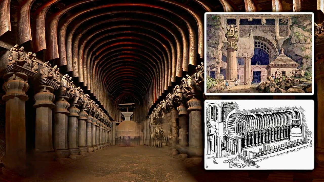 This 2,000 year old temple was carved directly into solid rock