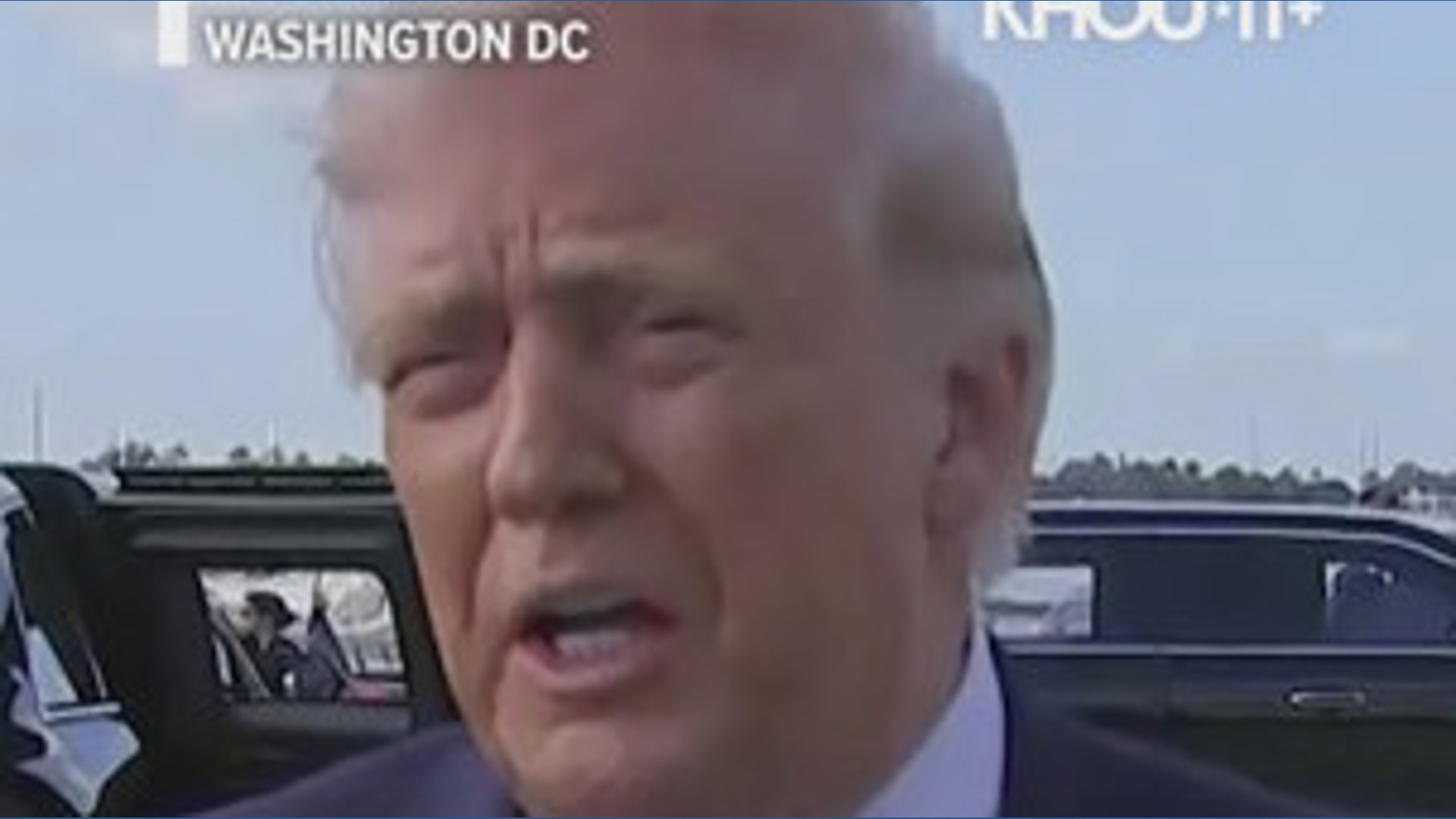 President Donald Trump on Tiger Woods getting in car crash in Florida