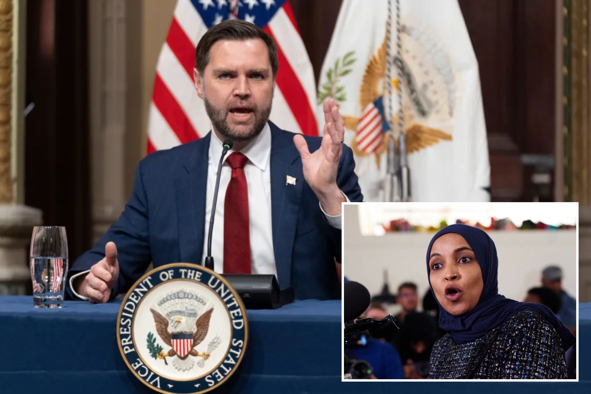 VP Vance claims Rep. Ilhan Omar 'definitely committed immigration fraud ...