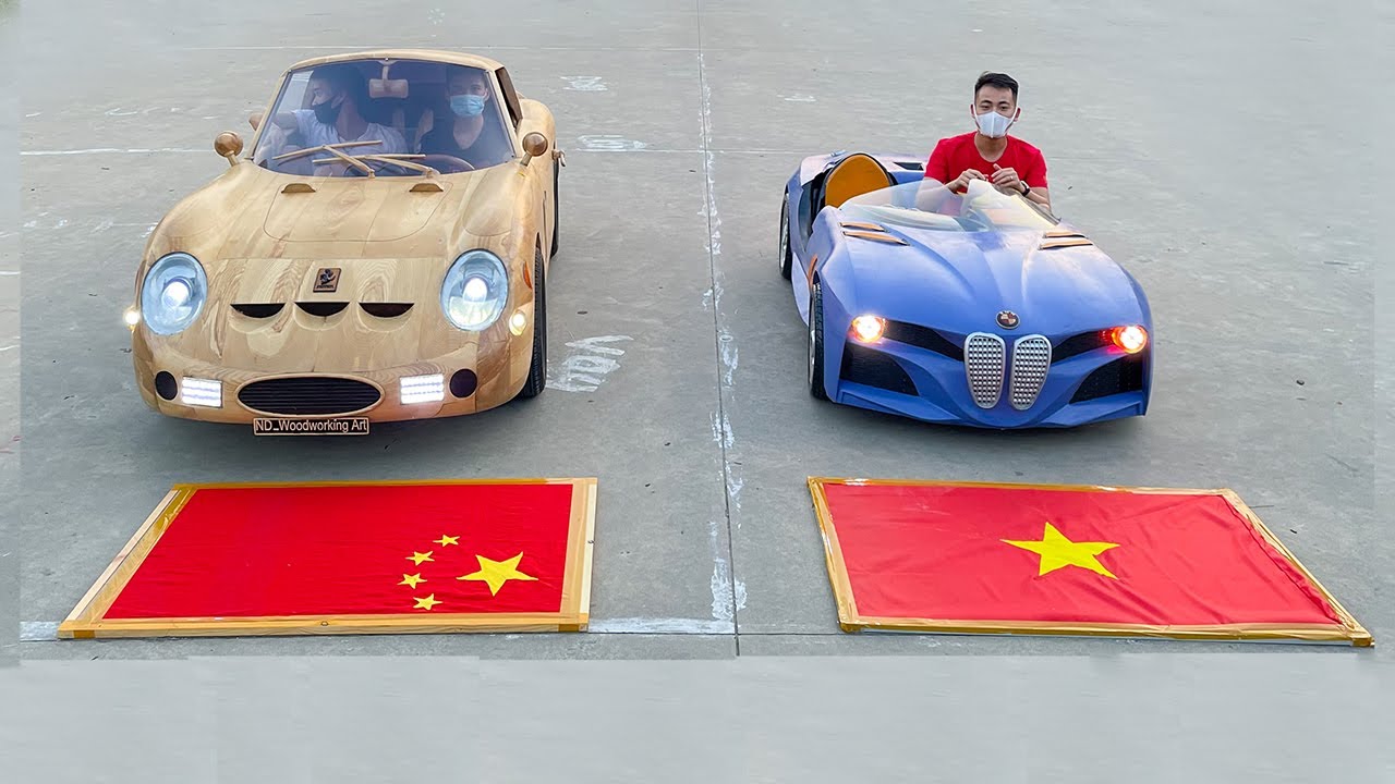 Unexpected race between Ferrari GTO and BMW 328 Hommage