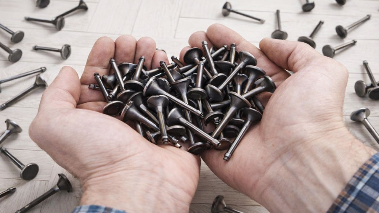 Transforming old engine valves into a powerful hammer drill attachment ...