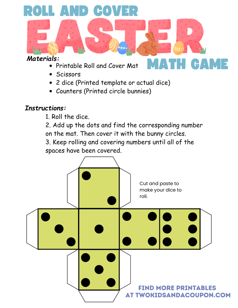Roll holiday fun with these Easter dice games