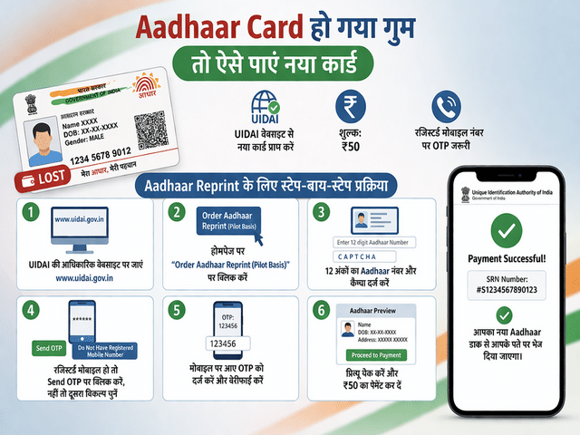 Lost Aadhaar card? Here's how to easily reprint it online