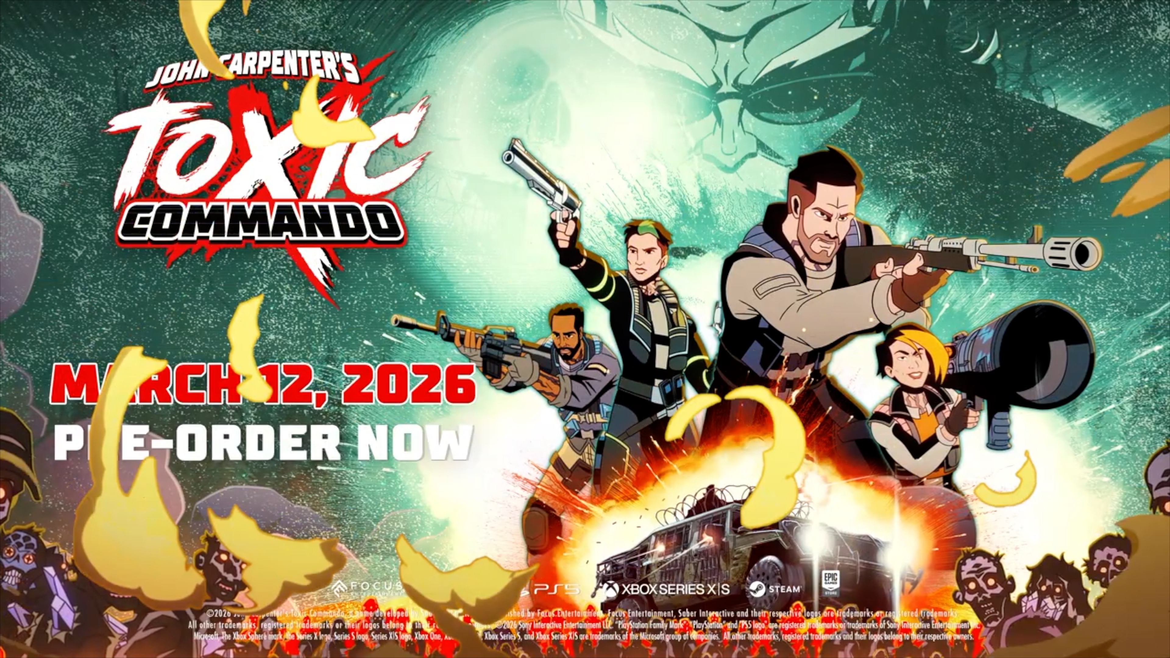 John Carpenter's Toxic Commando official animated trailer ft. GUNSHIP