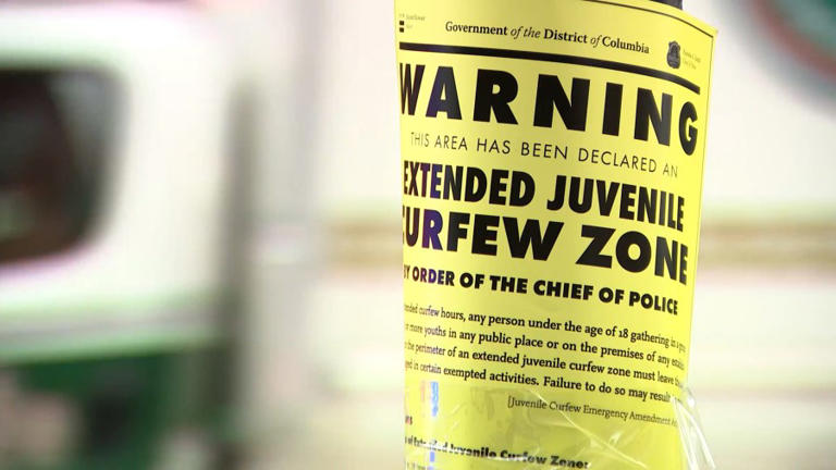 Juvenile curfew zone established for U Street starting Thursday evening