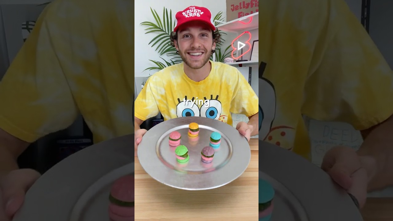 Trying weird foods from SpongeBob