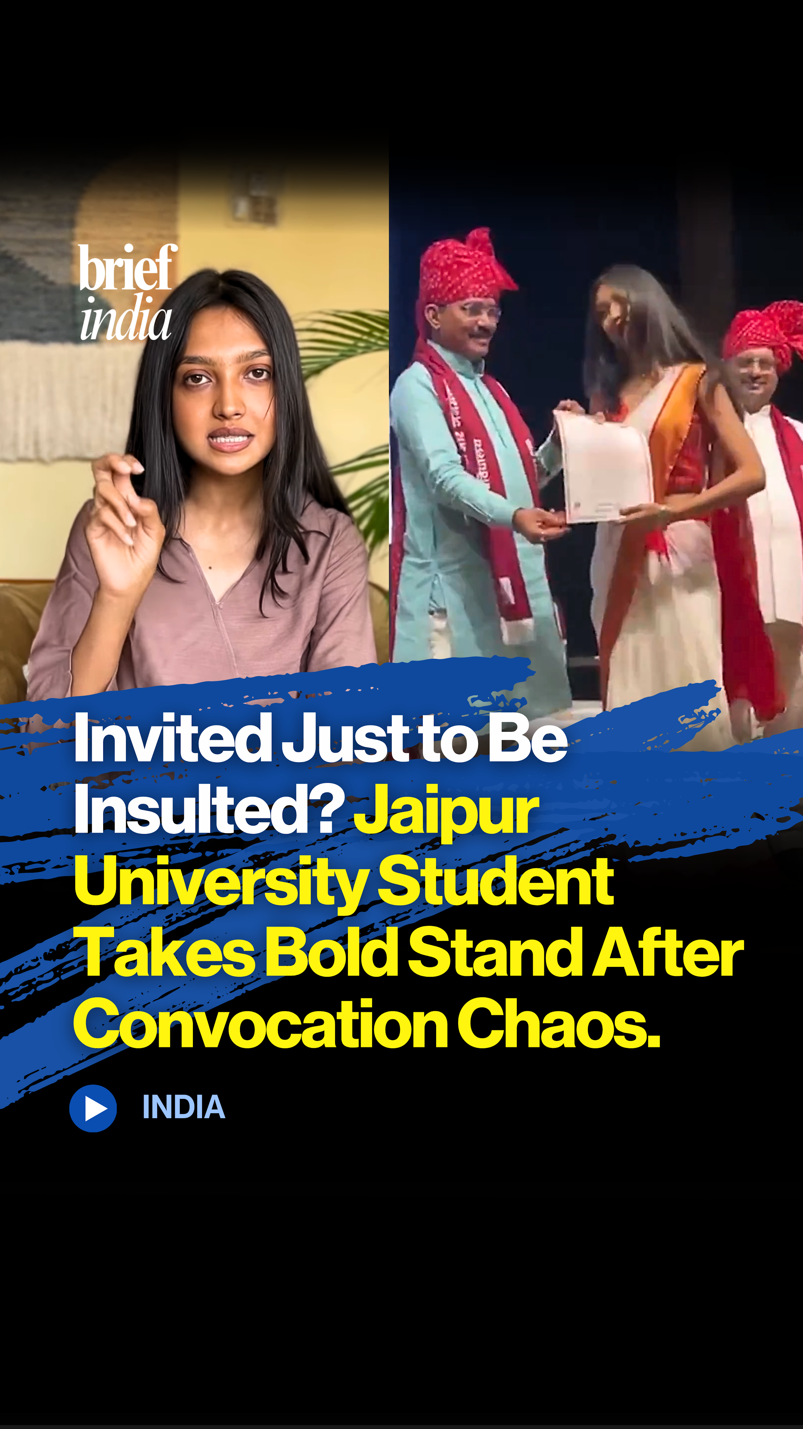Invited and insulted: Student defends viral remark after Jaipur ...