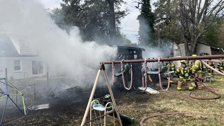 Norfolk fire leads to propane tanks exploding