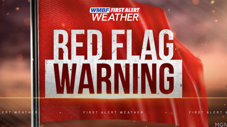 First alert - red flag warning now in effect Saturday
