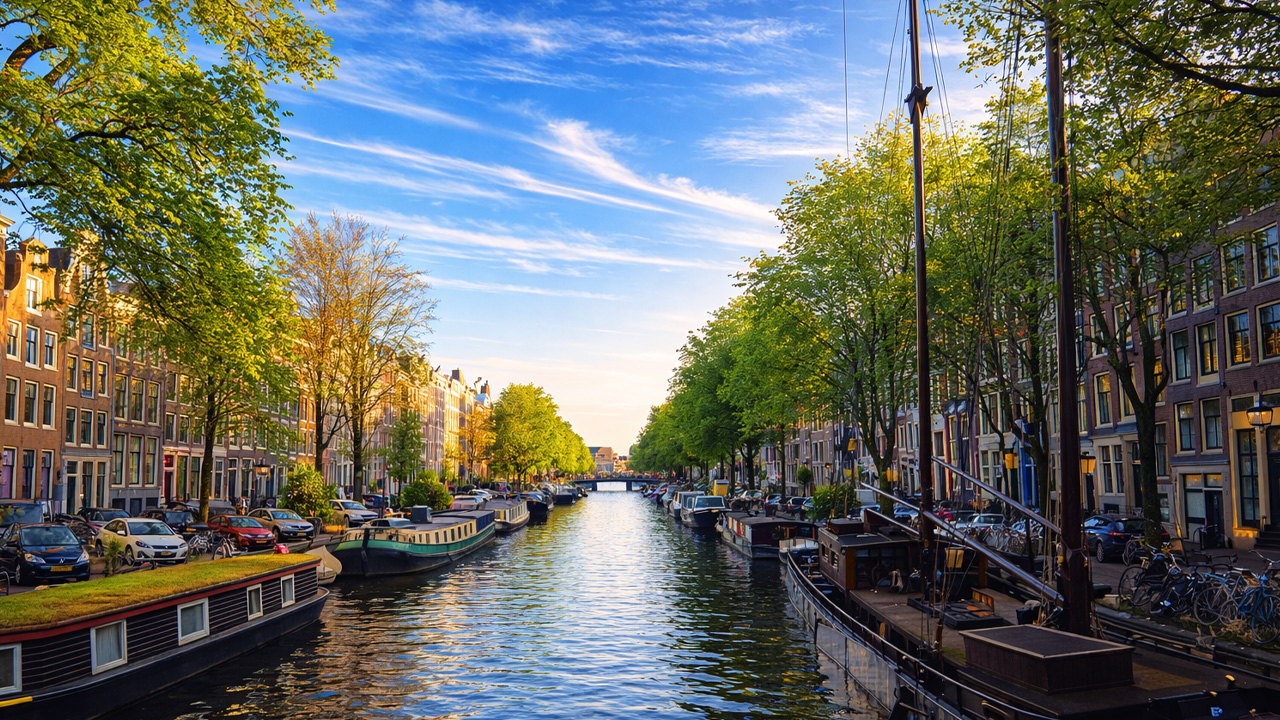 This canal view feels like classic Amsterdam