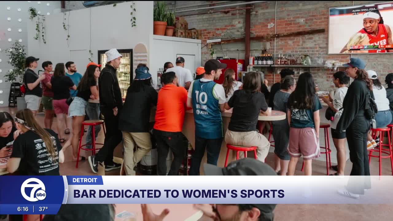 Detroit pop-up sports bar dedicated to women's sports gains momentum