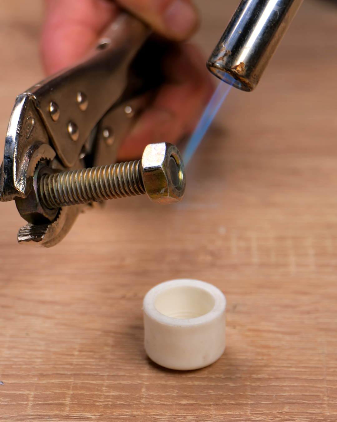Bolt removal for drill attachment