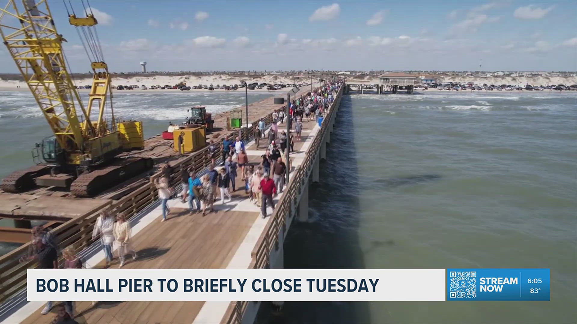 Bob Hall Pier to briefly close Tuesday
