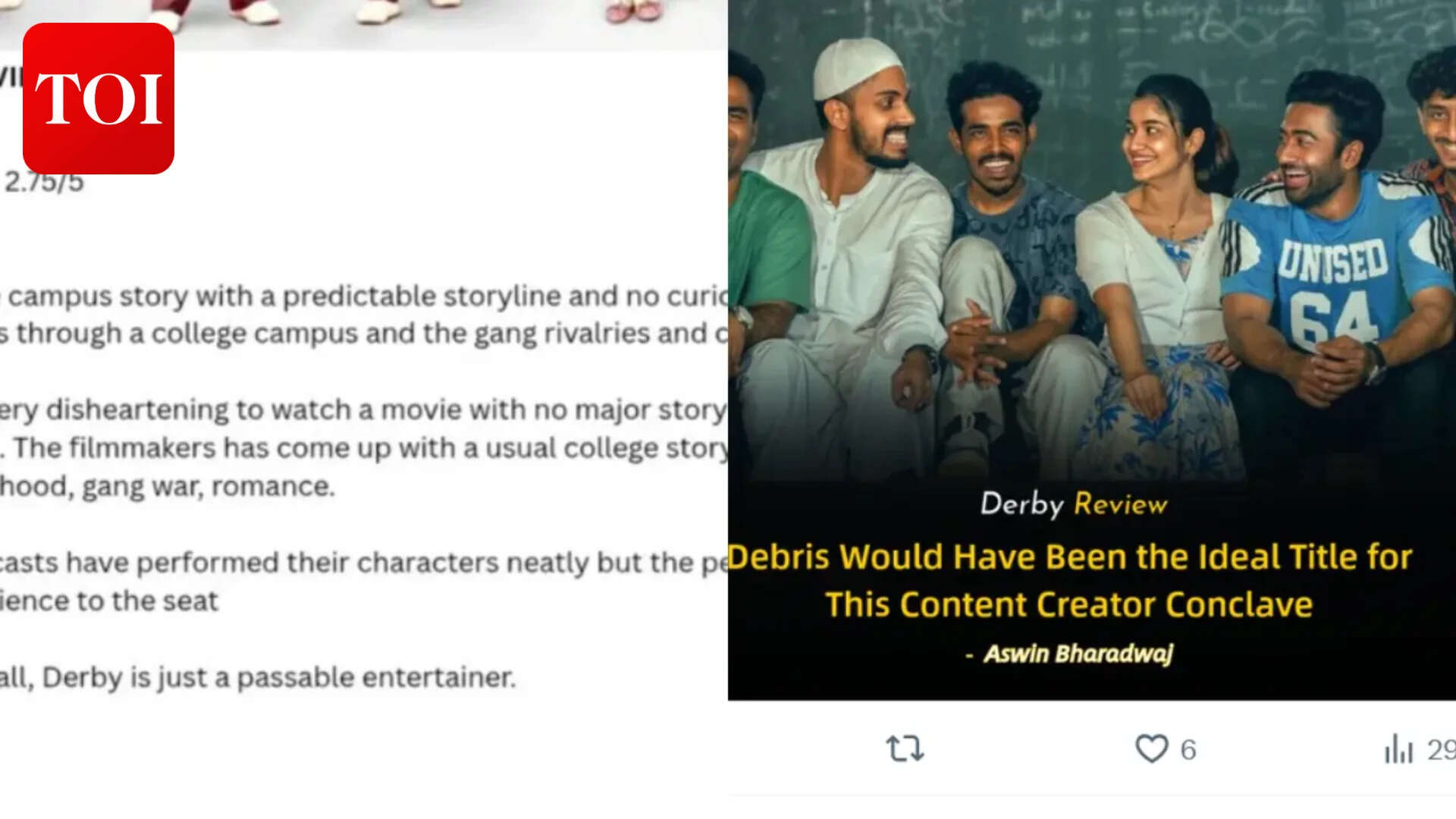 'Derby' Twitter review: Adam Sabiq, Sagar Surya film gets mixed ...