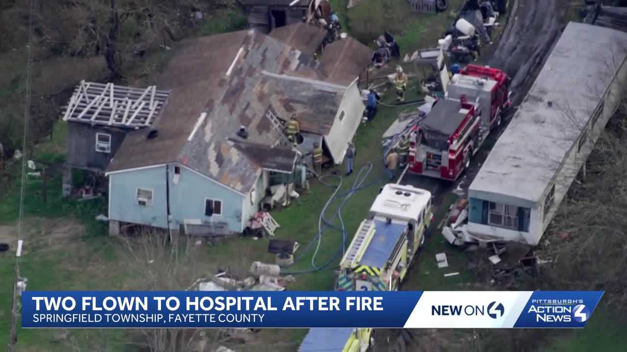 Dispatch: Two flown to hospital after Fayette County fire