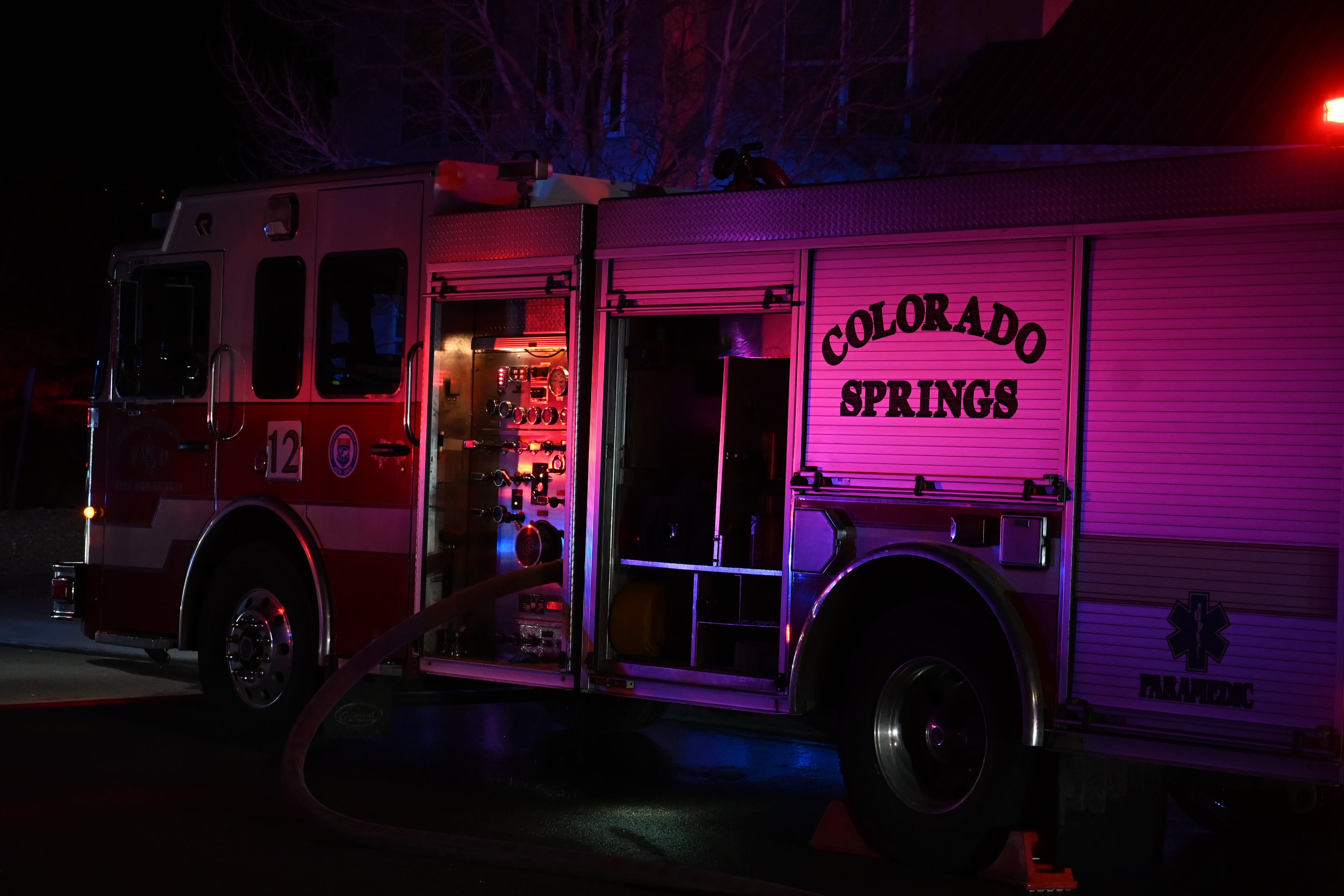 Colorado Springs fire engine involved in crash downtown, roads closed