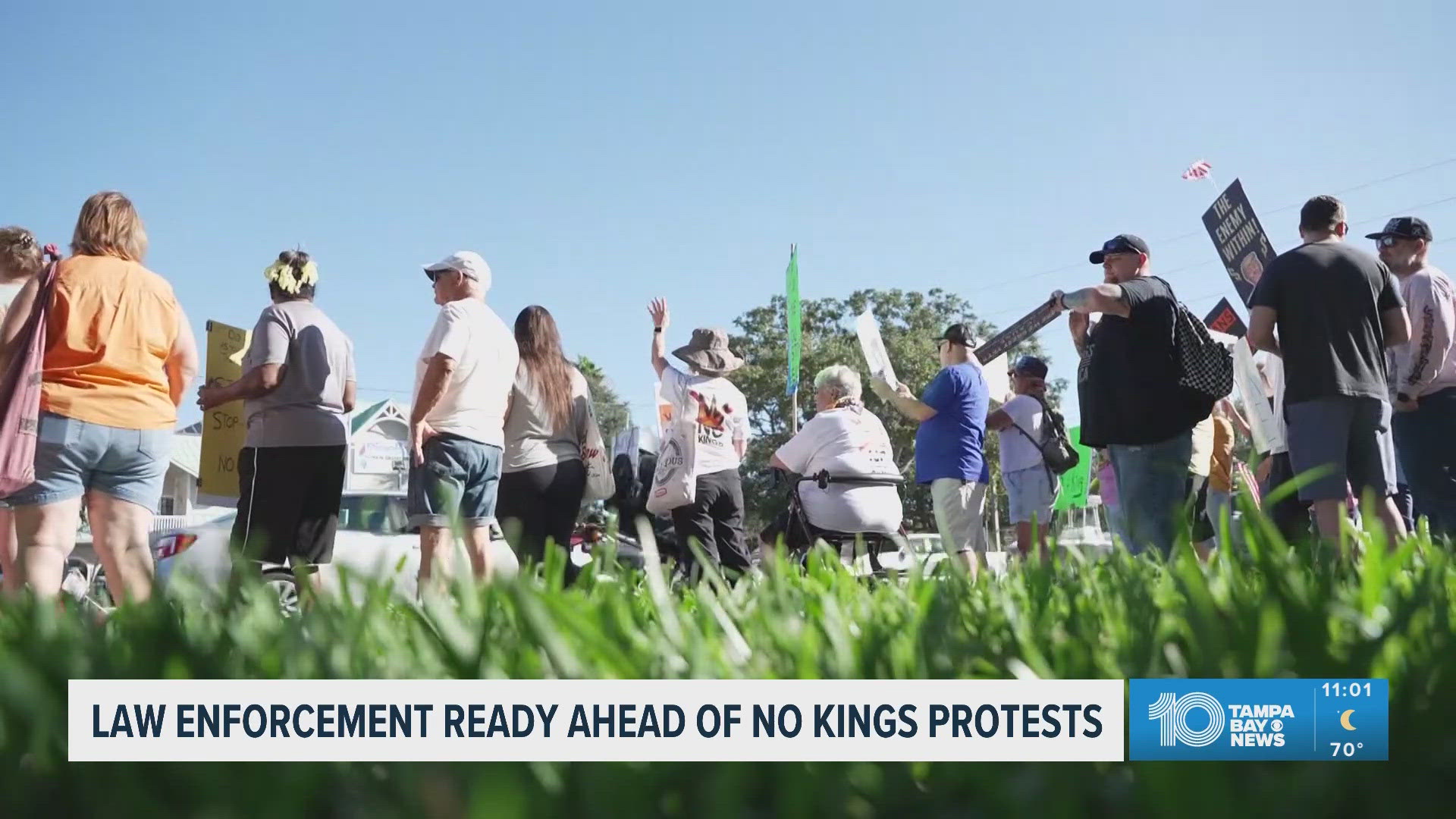 Law enforcement officials prepare ahead of 'No Kings' demonstrations ...