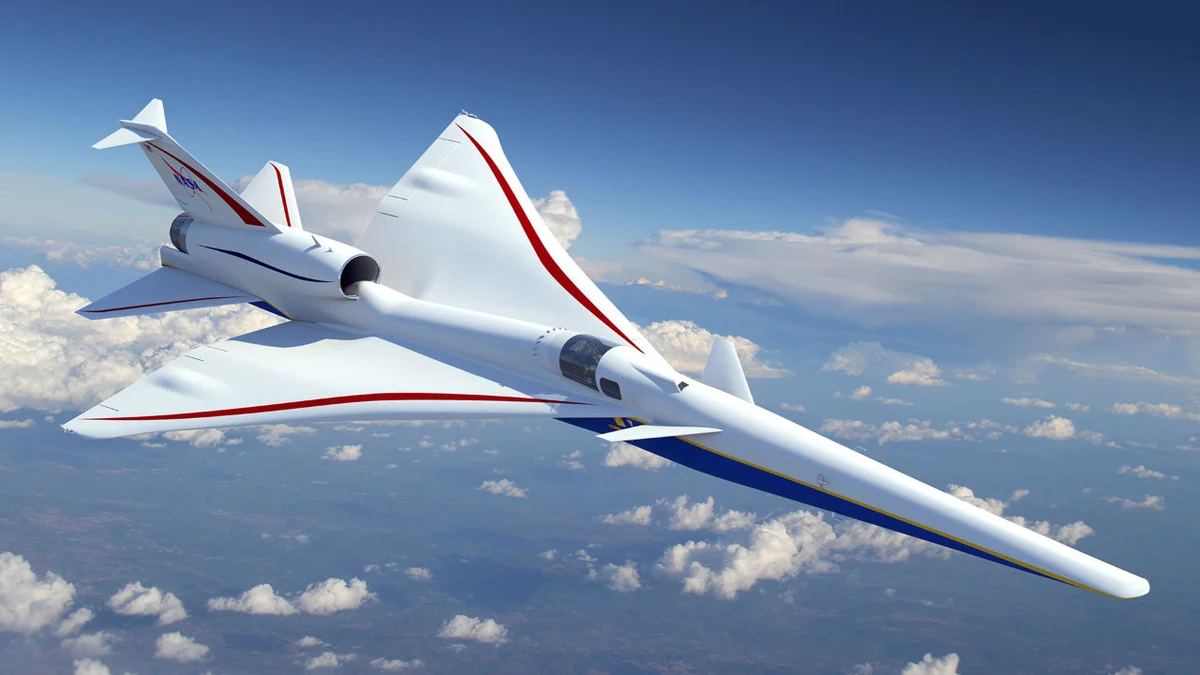 La NASA tiene un avión supersónico sin ventana delantera y el piloto ...