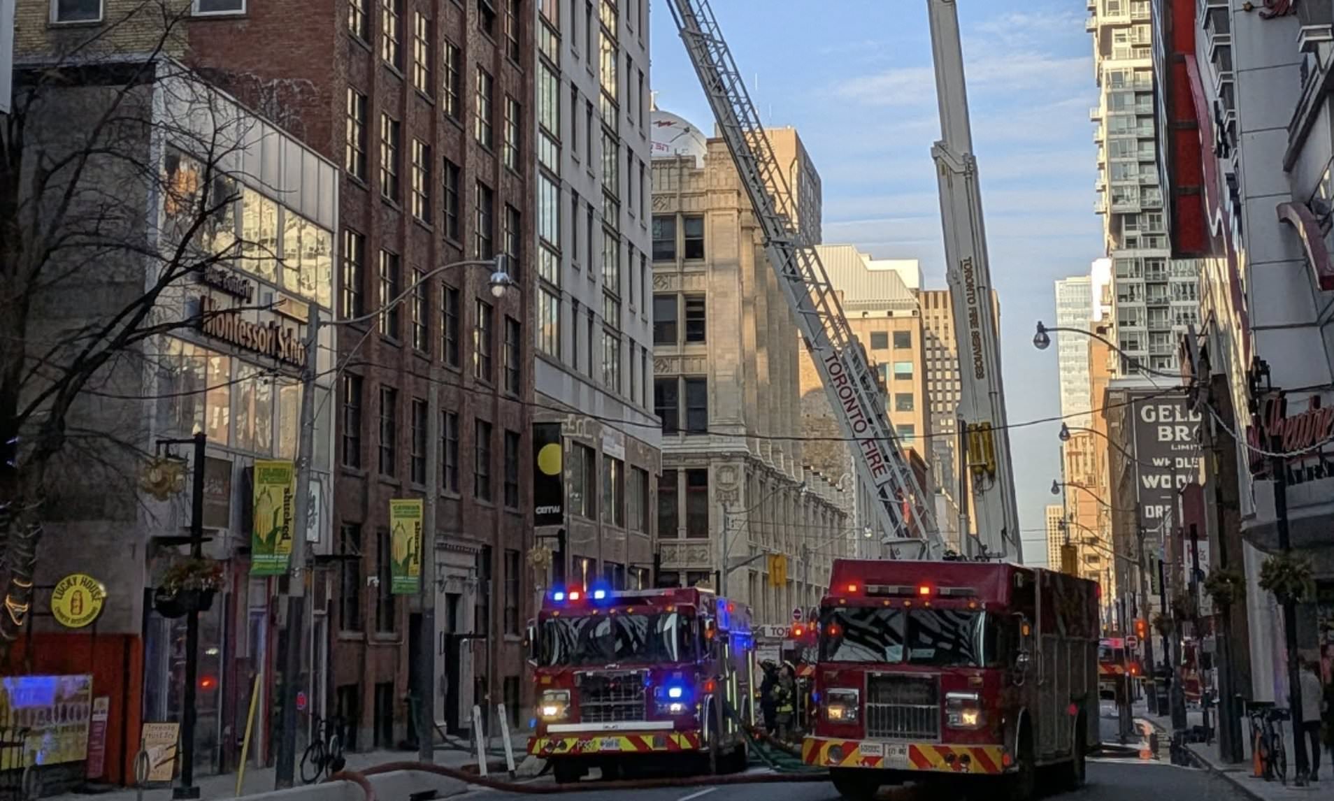 Downtown Toronto rocked by explosions as fire crews battle huge ...