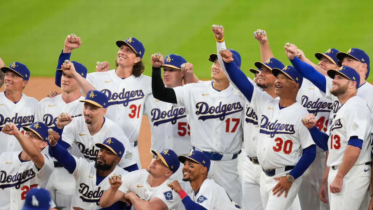 Los Angeles Dodgers celebrate back-to-back World Series titles with ...