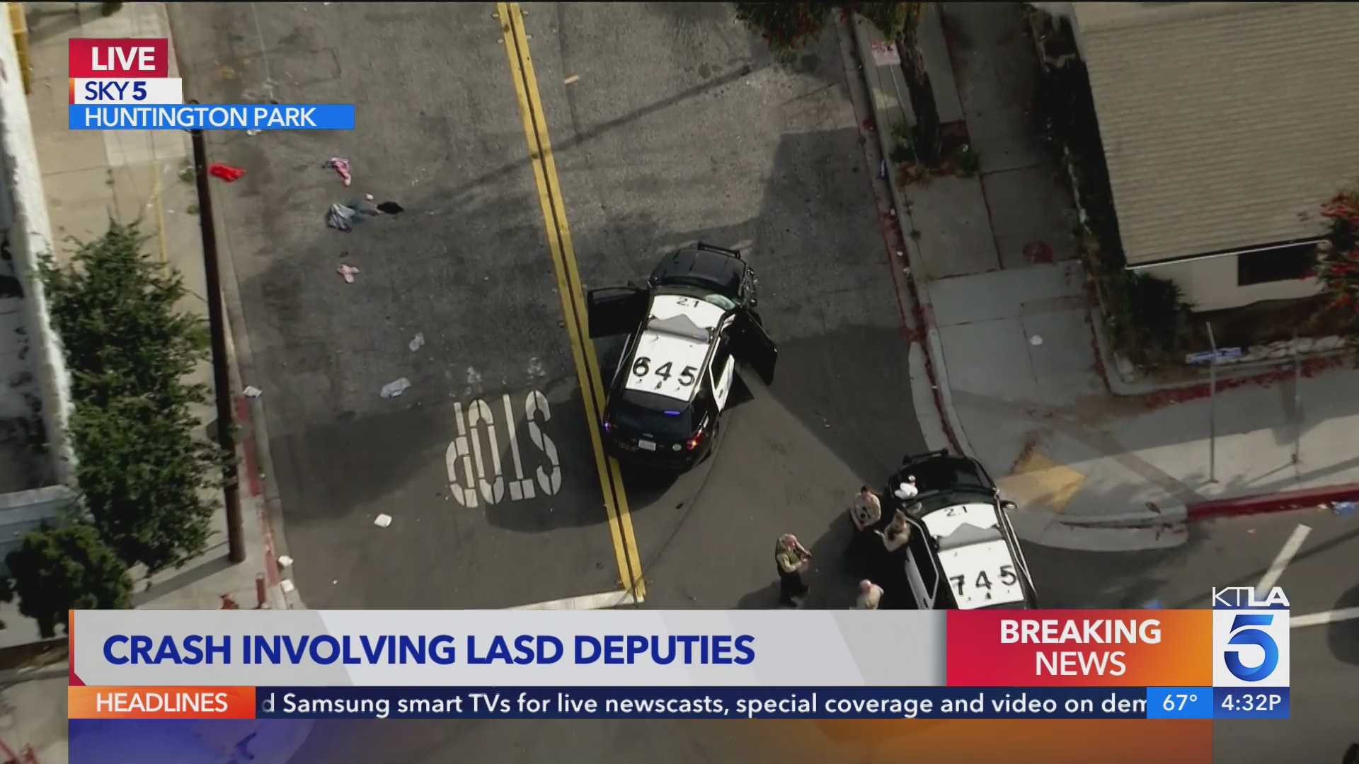 Crash involving LASD deputies under investigation in Huntington Park