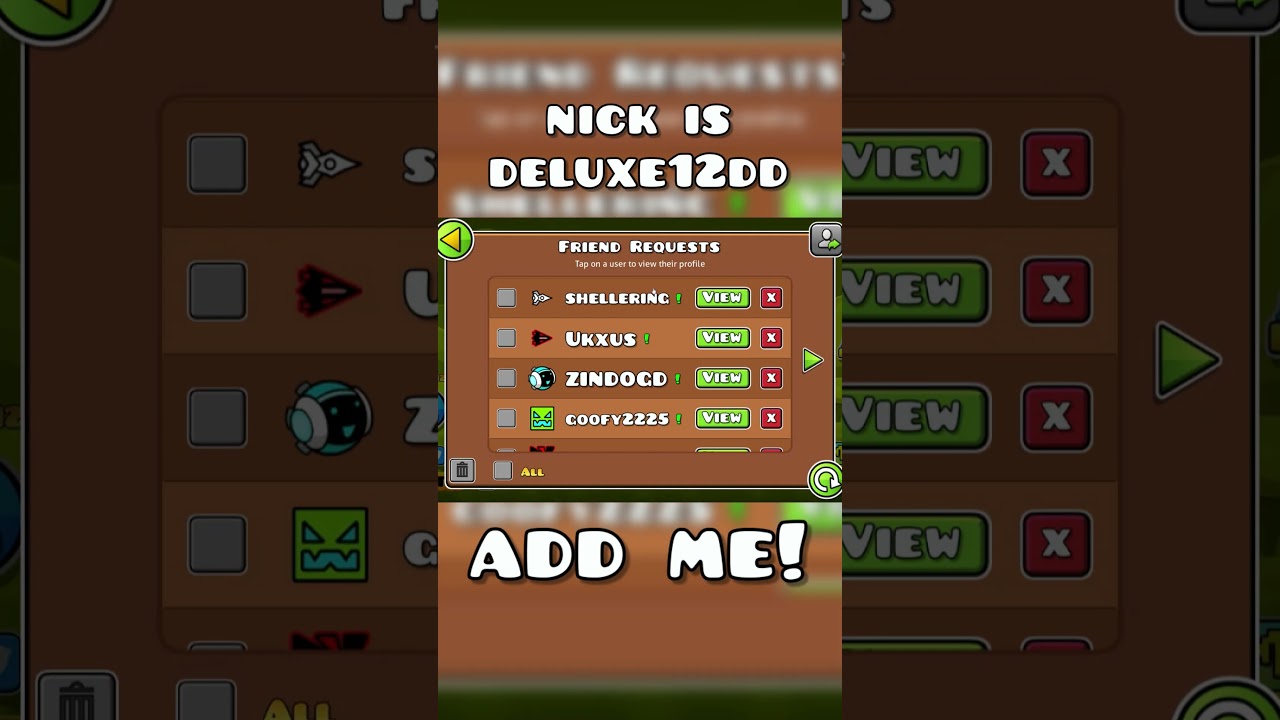 I accepted every friend request in 24 hours! #geometrydash #gdupdate # ...
