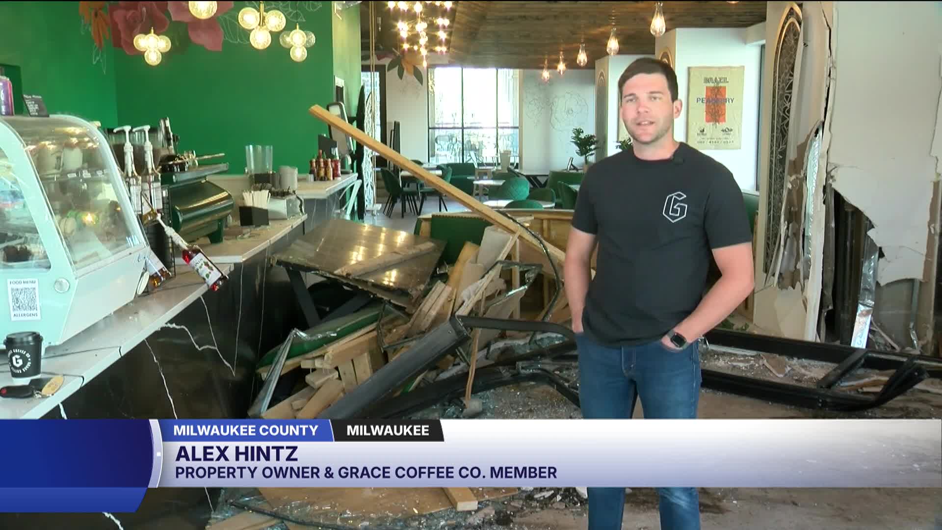 Truck smashes into Third Ward coffee shop leaving customers, building ...
