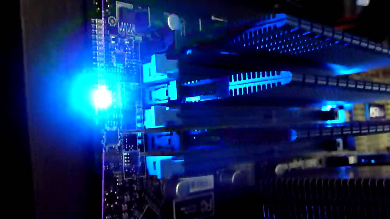 Mesmerizing blue glow: RGB RAM in a high-performance gaming PC