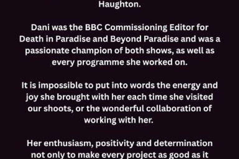 BBC Beyond Paradise pay tribute to 'friend and colleague' after ...